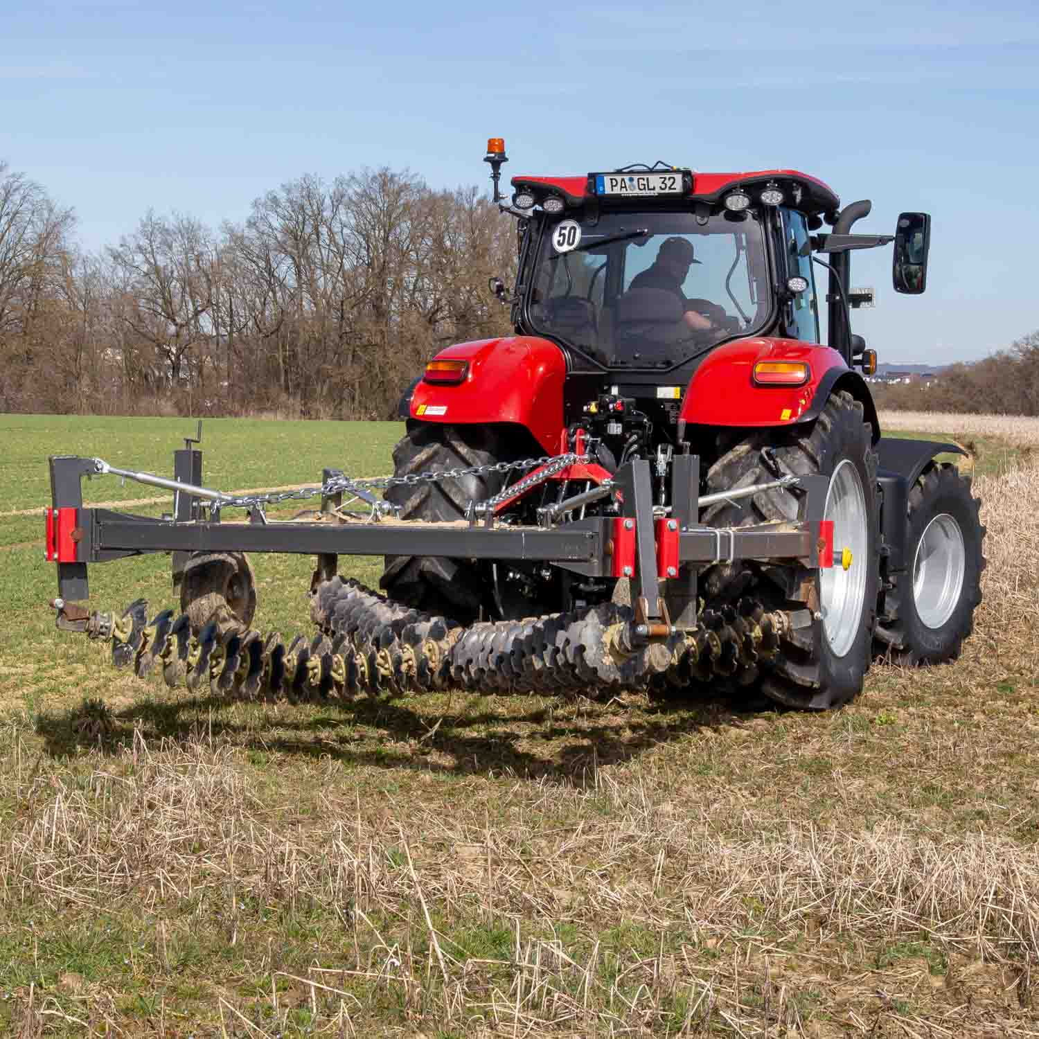 Fliegl chain disc harrow 2.8 m | Stable three-point linkage | Effective ...