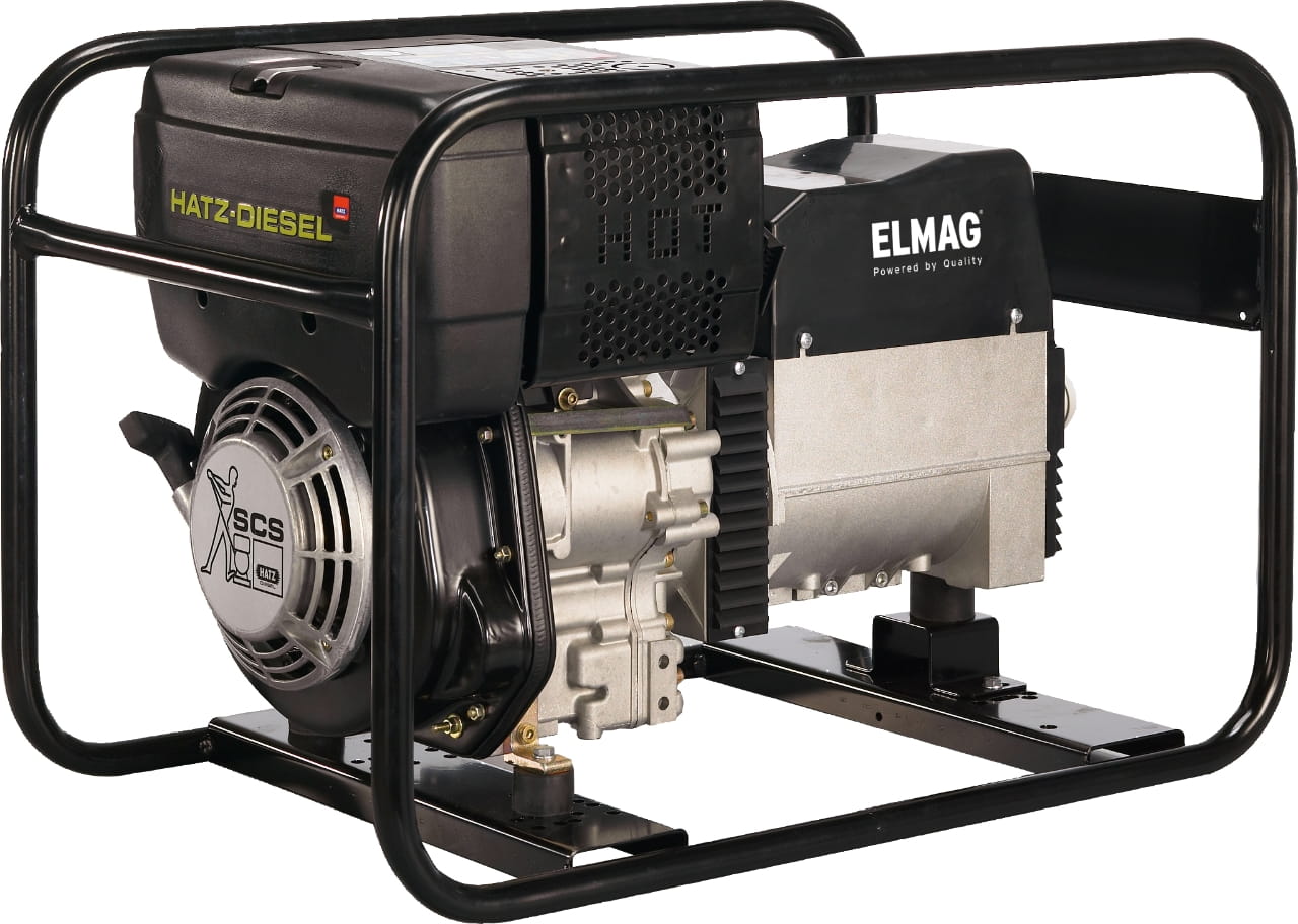 Elmag generator SED 7000WD-AVR with HATZ engine 1B40 & AVR control