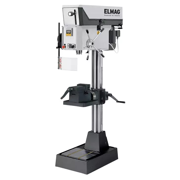 Elmag Highspeed Pillar Drill 32 mm – Variator gearbox, stepless speed ...