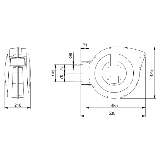 Automatic cable reel ROLL ELECTRIC MEGA 230/35 | BL41633